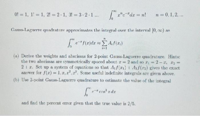 Solved \\[ 0 !=1,1 !=1,2 !=2 \\cdot 1,3 !=3 \\cdot 2 \\cdot | Chegg.com