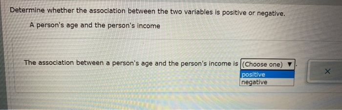 Solved Determine whether the association between the two | Chegg.com