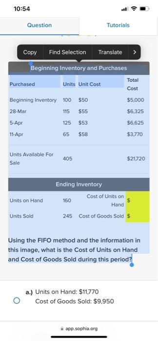 Solved 10:54 Copy Question Purchased 28-Mar 5-Apr 11-Apr | Chegg.com