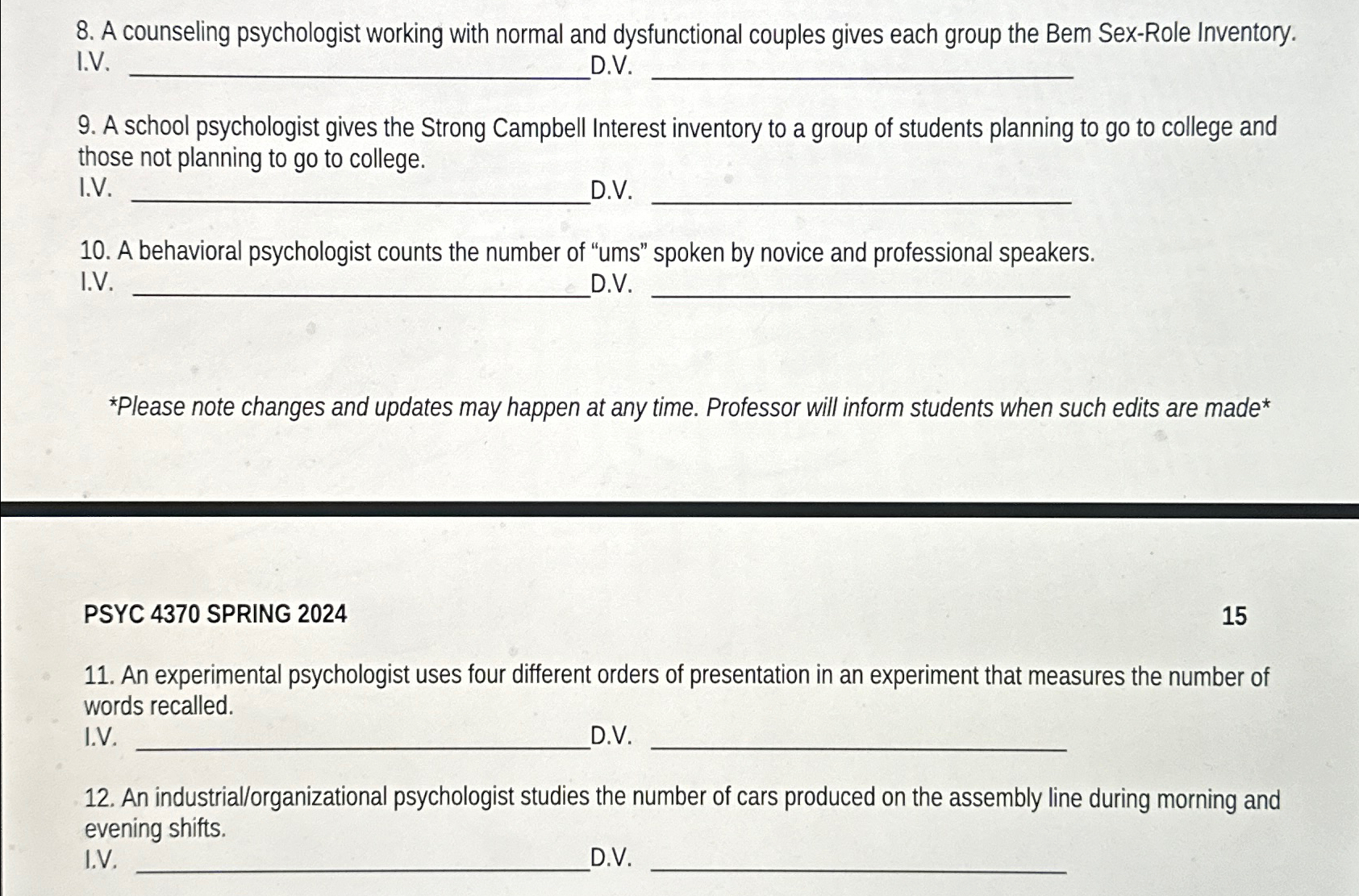 Solved A counseling psychologist working with normal and | Chegg.com