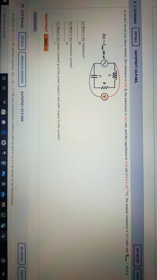 Solved MY NOTES PRAC 9. [-/3 Points) DETAILS KATZPSEF1 | Chegg.com Solved MY NOTES PRAC 9. [-/3 Points) DETAILS KATZPSEF1 | Chegg.com