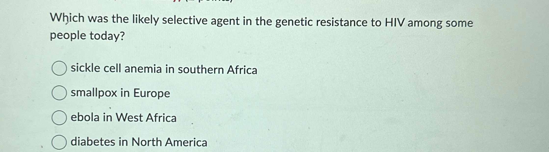 Solved Which was the likely selective agent in the genetic | Chegg.com