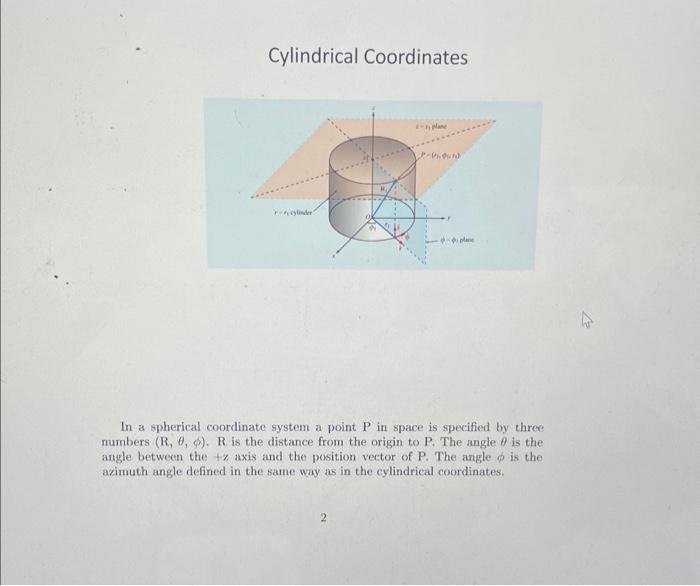 Solved 3 Vector Fields and Coordinate Systems We use mostly | Chegg.com
