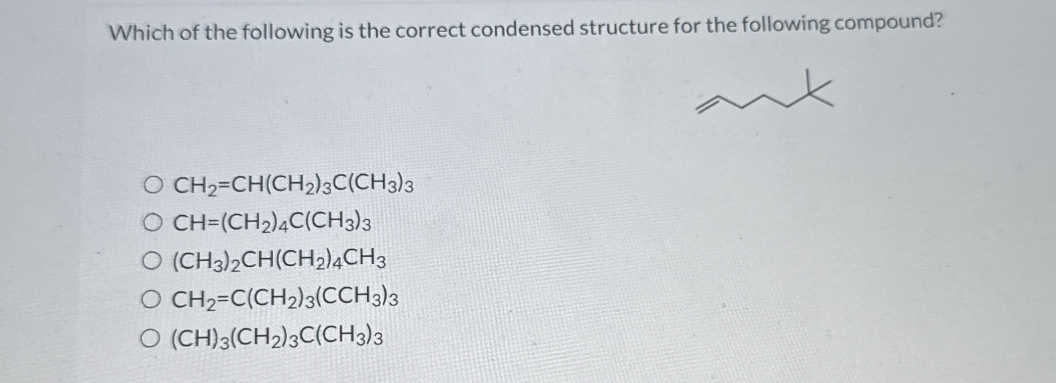 Which of the following is the correct condensed | Chegg.com