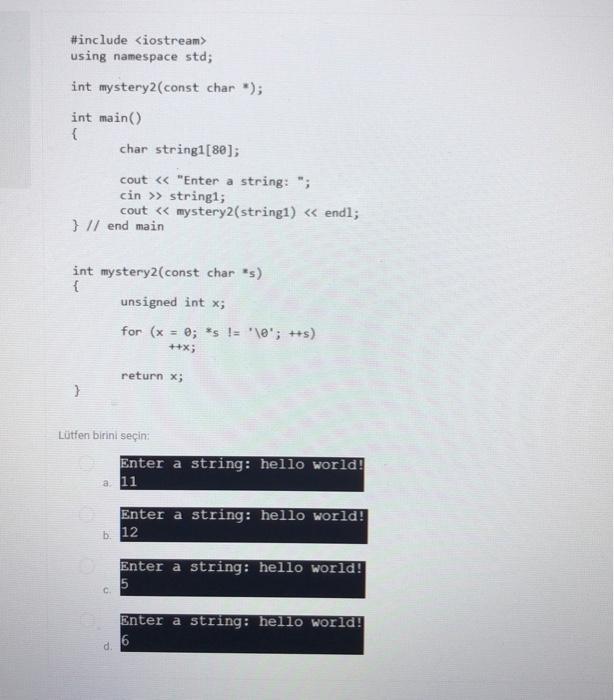 Solved Include Using Namespace Std Int Mystery2const