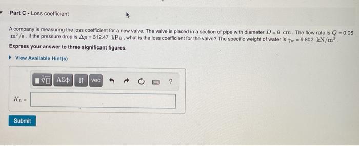 Solved KL Fitting Well-rounded entrance > 0.15 0.04 Flush | Chegg.com