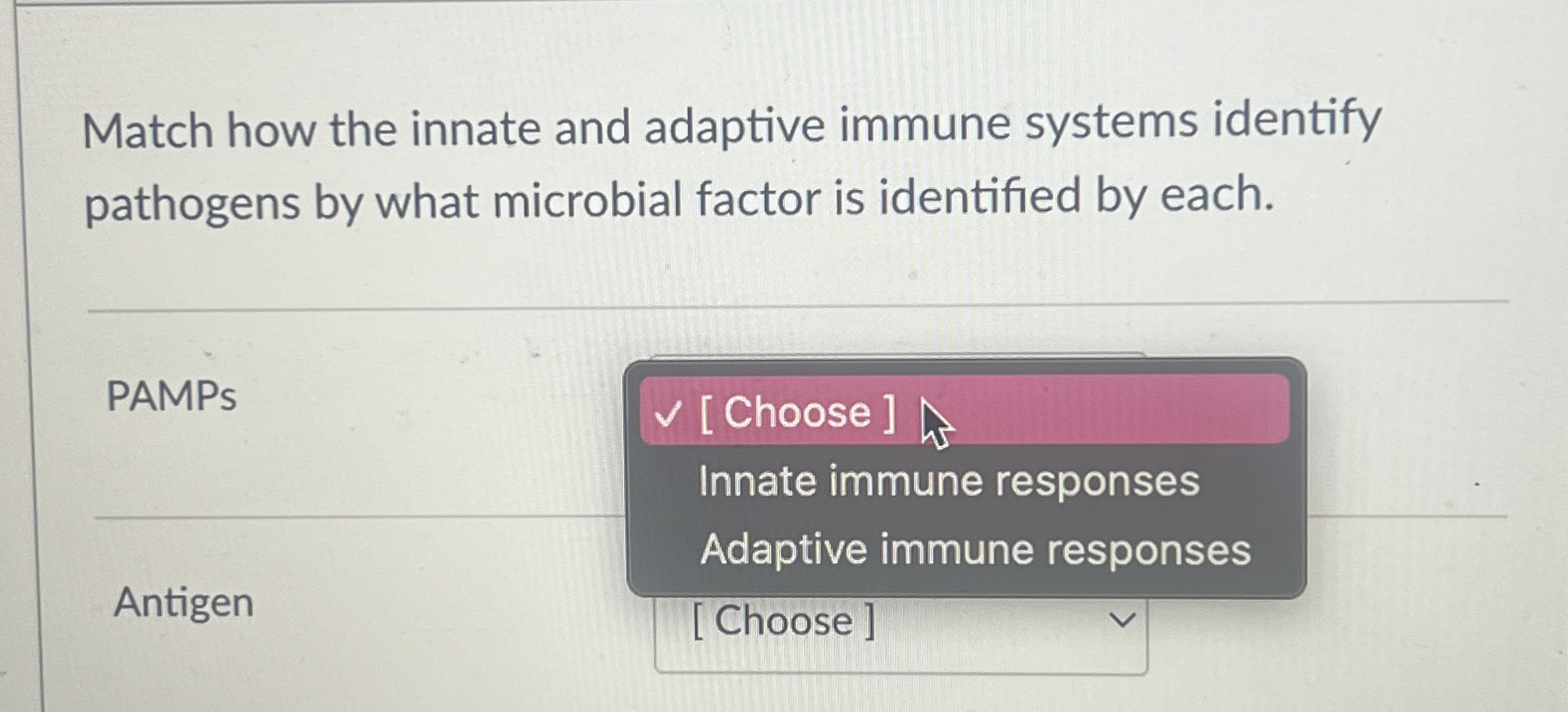 Solved Match how the innate and adaptive immune systems | Chegg.com