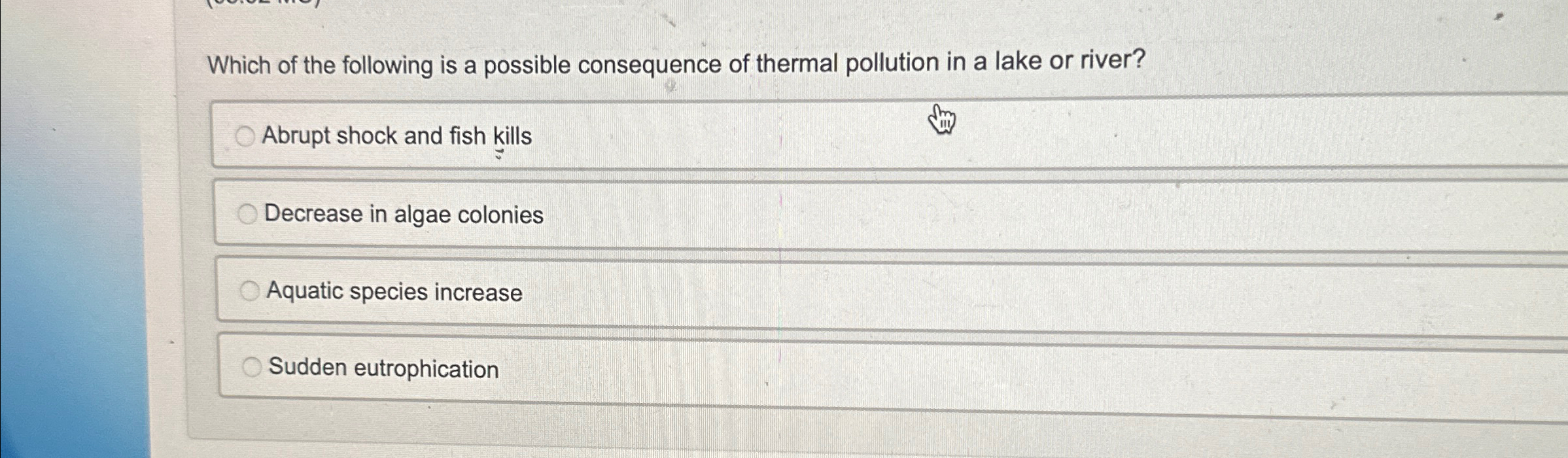 Solved Which of the following is a possible consequence of | Chegg.com
