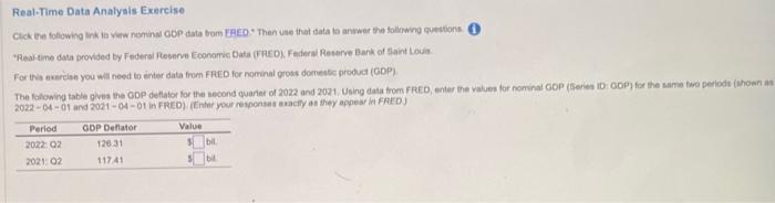 Solved The following table lists hypothetical values. Fill | Chegg.com