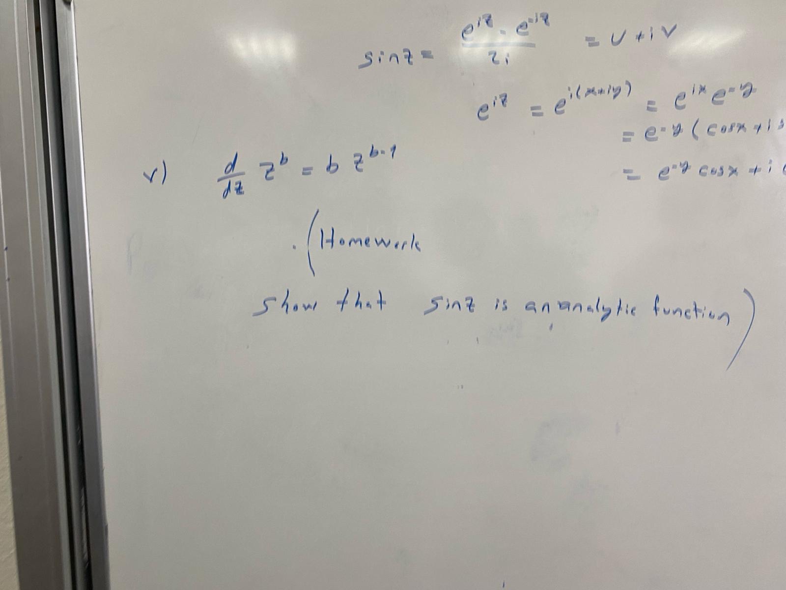 Solved sinz=eiz*e-iz2i=u+ivHomeworkShow that sinz ﻿is an | Chegg.com