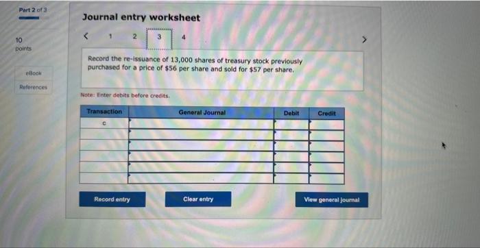 Solved Journal entry worksheet Record the issuance of | Chegg.com