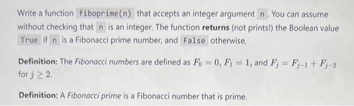 Solved that accepts an integer argument You can assume Write | Chegg.com