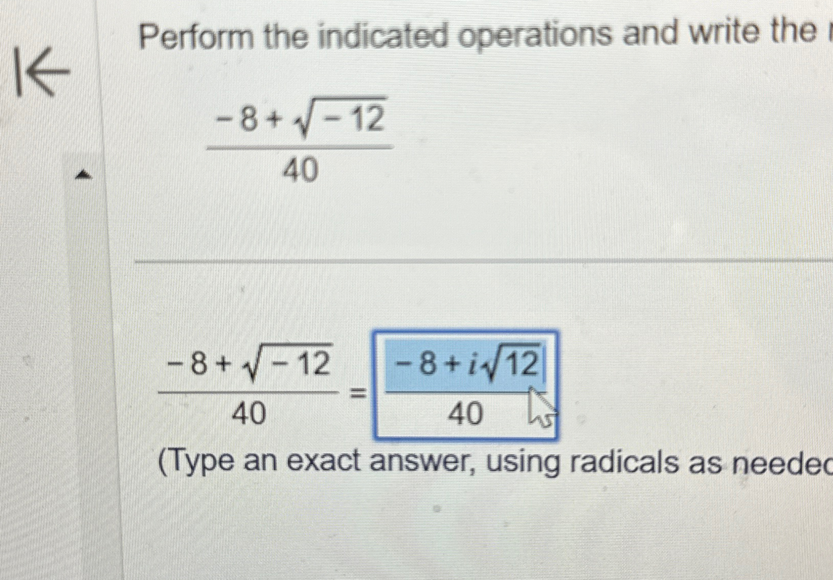 Solved Perform the indicated operations and write | Chegg.com