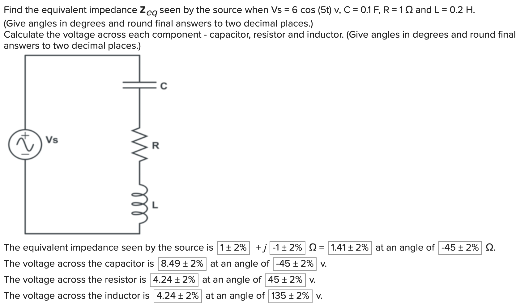 Solved Can you please explain how to calculate the voltages | Chegg.com