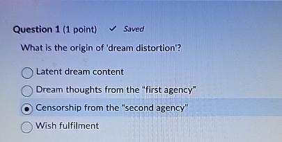 Solved Question 1 (1 ﻿point) ﻿SavedWhat is the origin of | Chegg.com