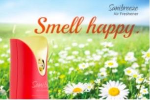 in the sanibreeze air refresher advertisement photo | Chegg.com