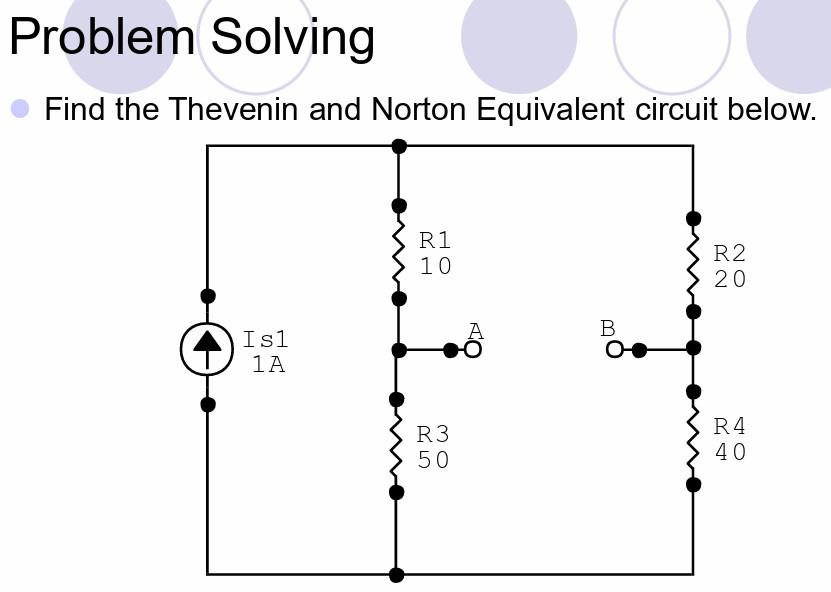 Solved Problem SolvingFind the Thevenin and Norton | Chegg.com