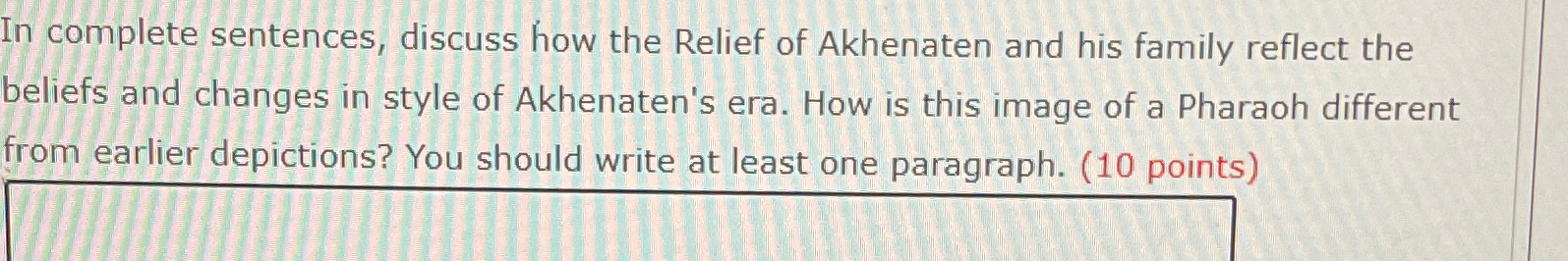 Solved In complete sentences, discuss how the Relief of | Chegg.com
