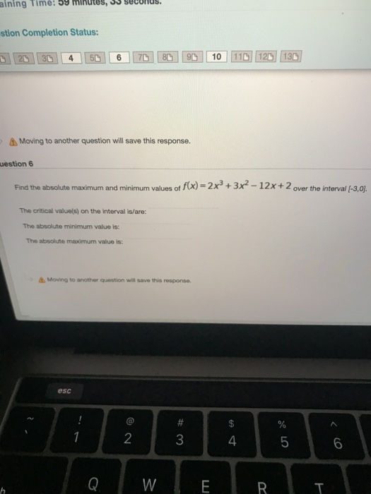Solved aining Time: 59 minutes, 33 SUURUS. stion Completion | Chegg.com Solved aining Time: 59 minutes, 33 SUURUS. stion Completion | Chegg.com