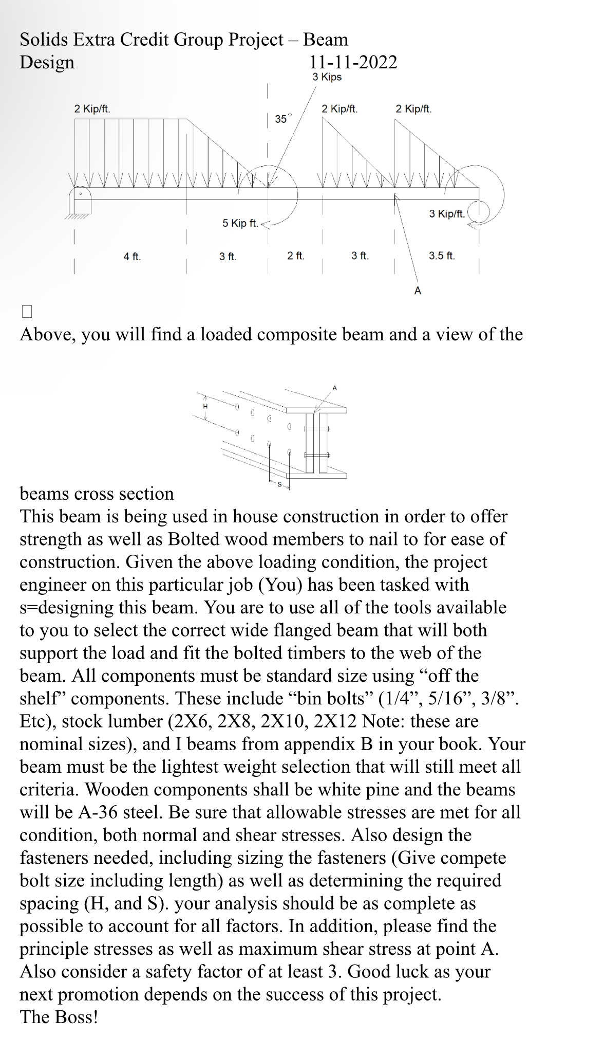Solved Solids Extra Credit Group Project - ﻿BeamDeAbove, you | Chegg.com