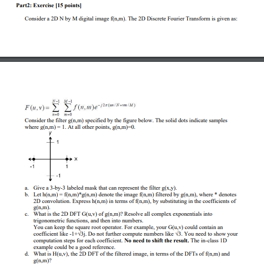 Solved Part2: Exercise [15 ﻿points]Consider a 2D N by M | Chegg.com