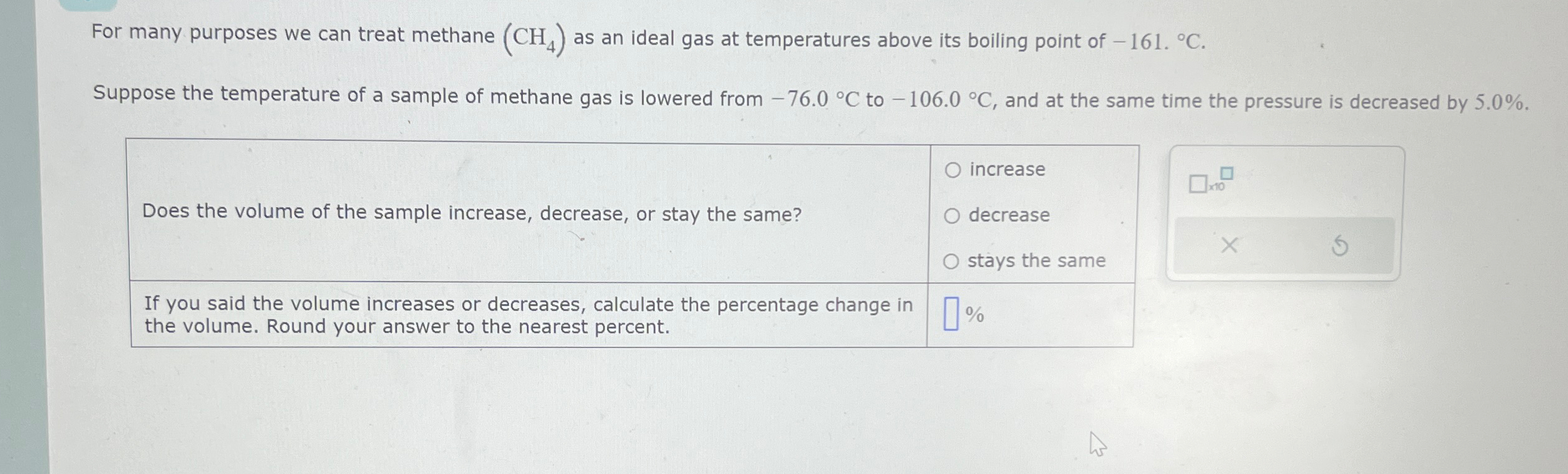 Solved For many purposes we can treat methane (CH4) ﻿as an | Chegg.com