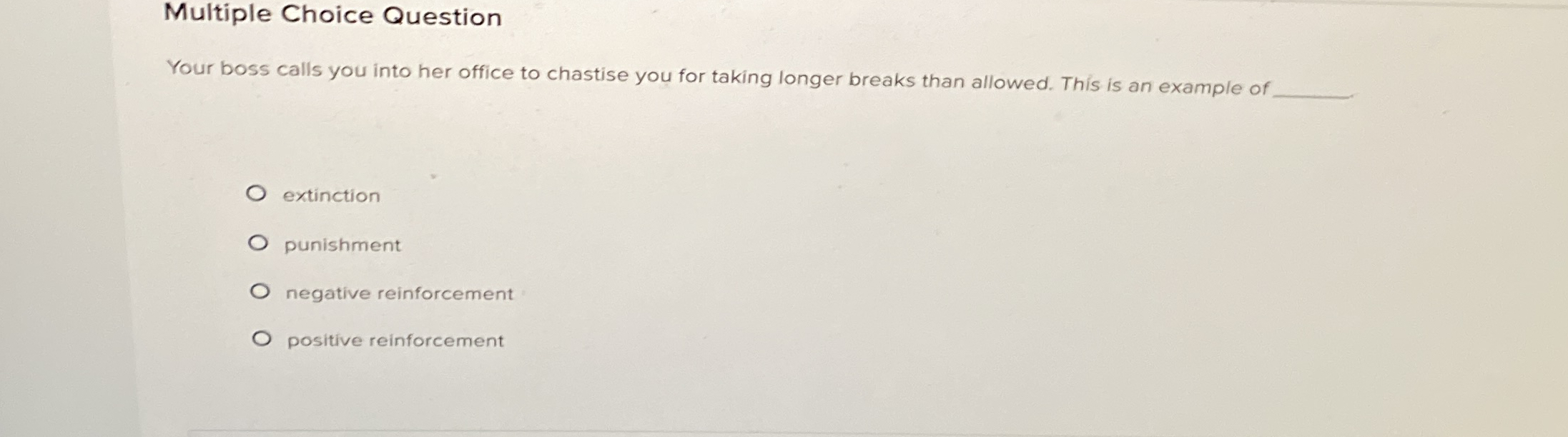 Multiple Choice QuestionYour boss calls you into her | Chegg.com