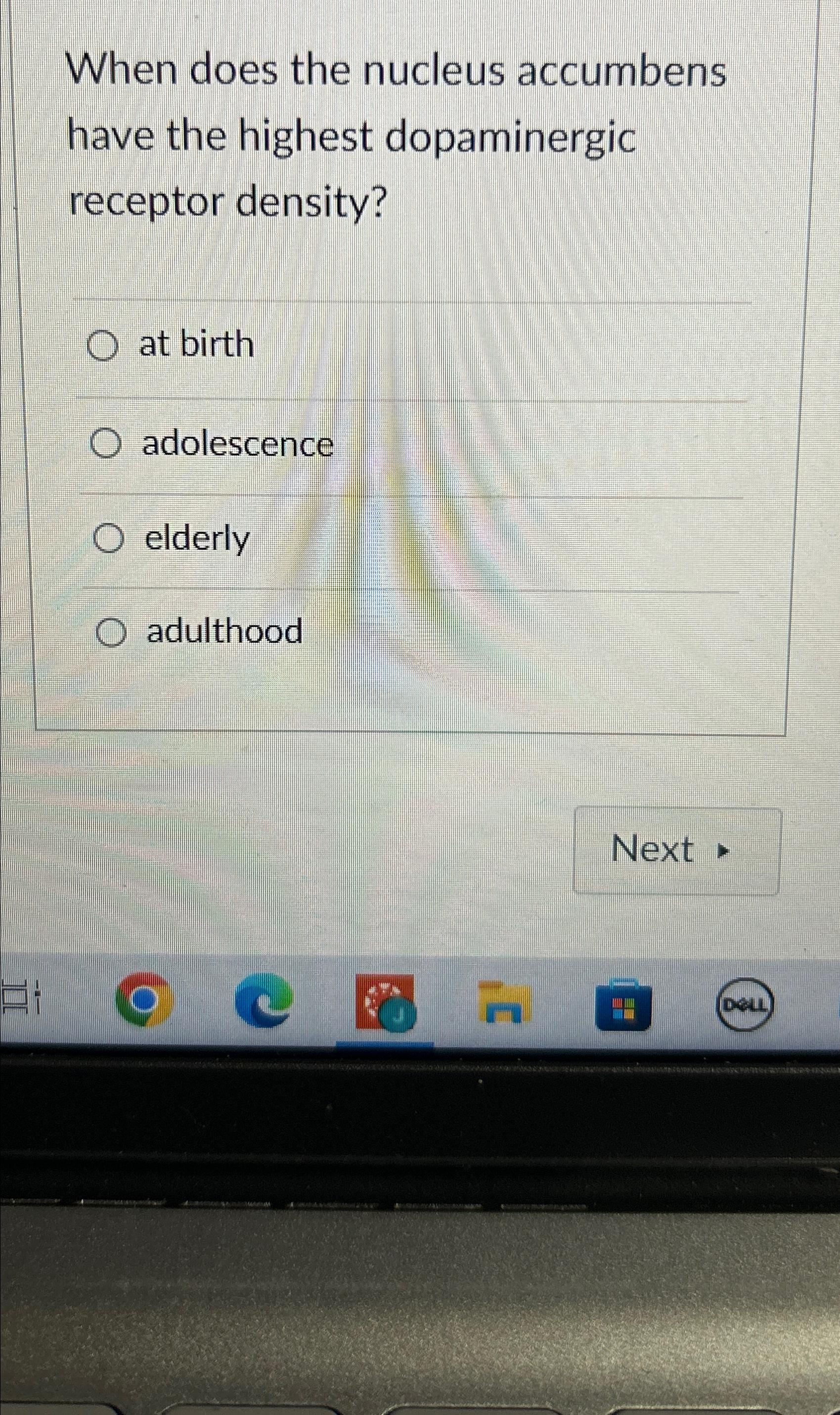 Solved When does the nucleus accumbens have the highest | Chegg.com