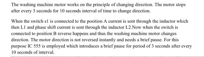 Solved Draw a circuit using logic gates of automatic washing | Chegg.com