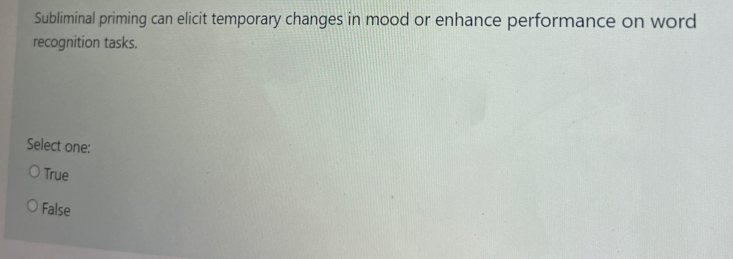 Solved Subliminal priming can elicit temporary changes in | Chegg.com