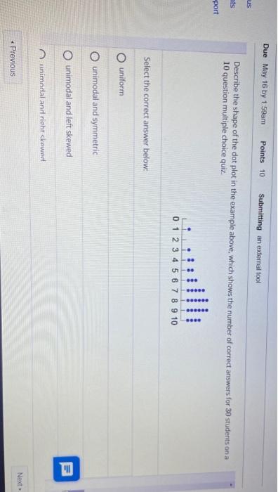 Solved Due May 16 by 1 59am Points 10 Submitting an external | Chegg.com