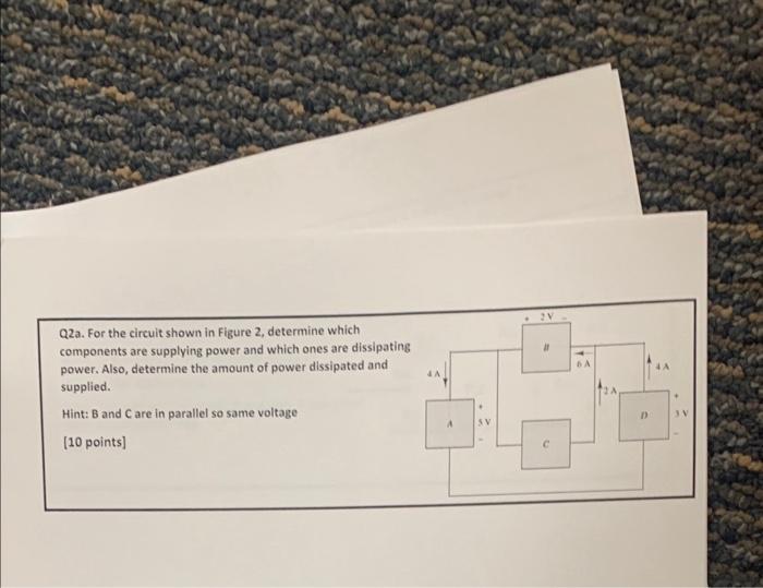 Solved Q2a. For the circuit shown in Figure 2, determine | Chegg.com