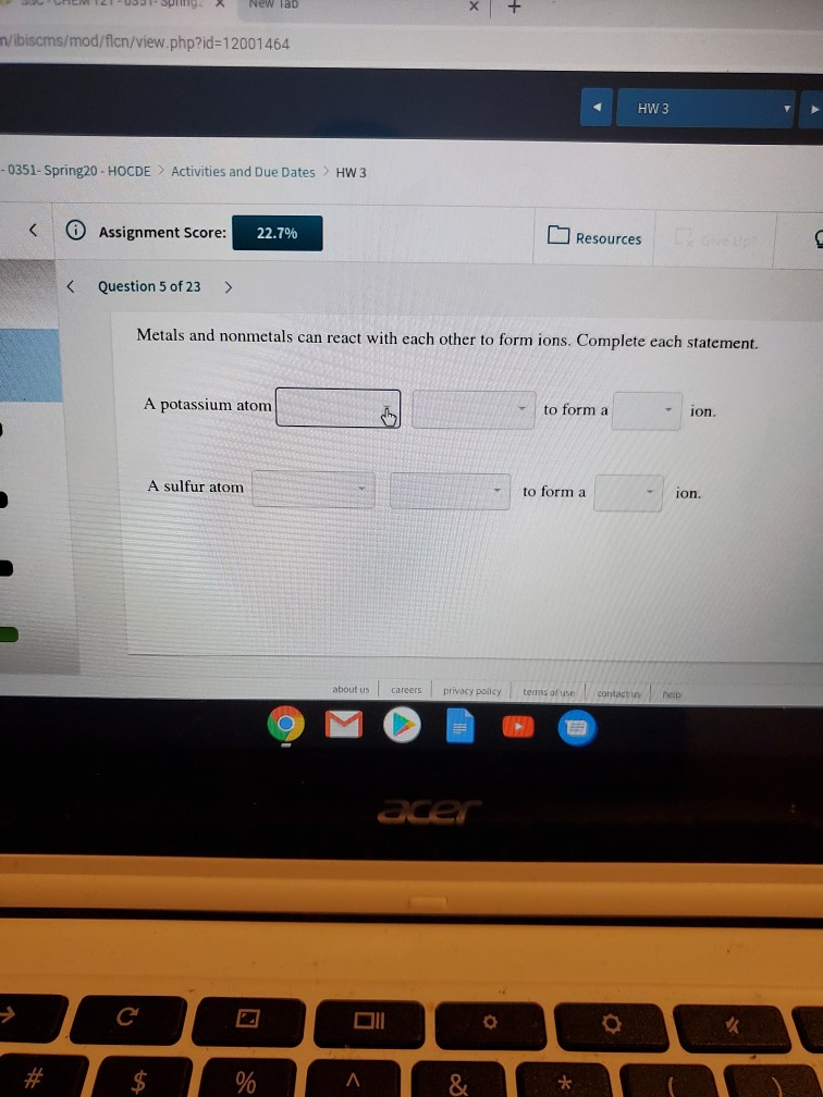 Metal and non metals can react with each other to | Chegg.com
