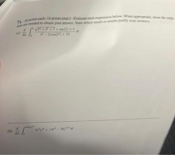 Solved Evaluate each expression below. When appropriate, | Chegg.com