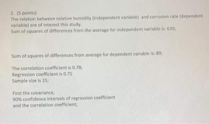 Solved 2. (5 points) The relation between relative humidity | Chegg.com