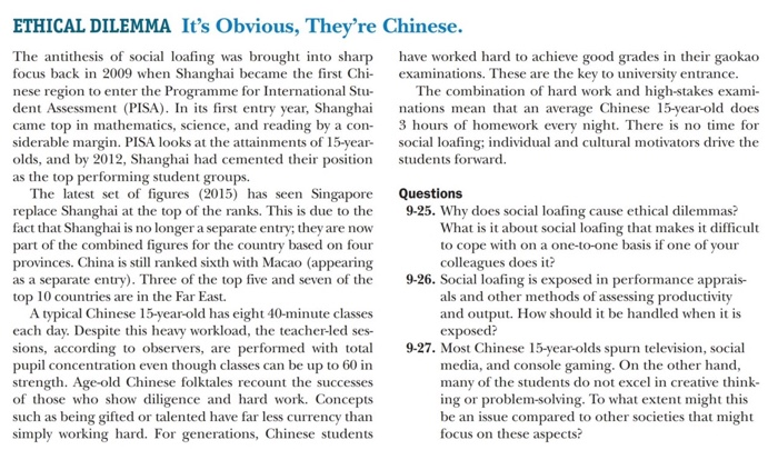 Solved ETHICAL DILEMMA It's Obvious, They're Chinese. The | Chegg.com