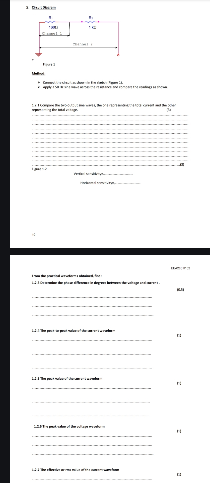Solved Circuit Diagramrigure 1Method:Connect the circuit as | Chegg.com