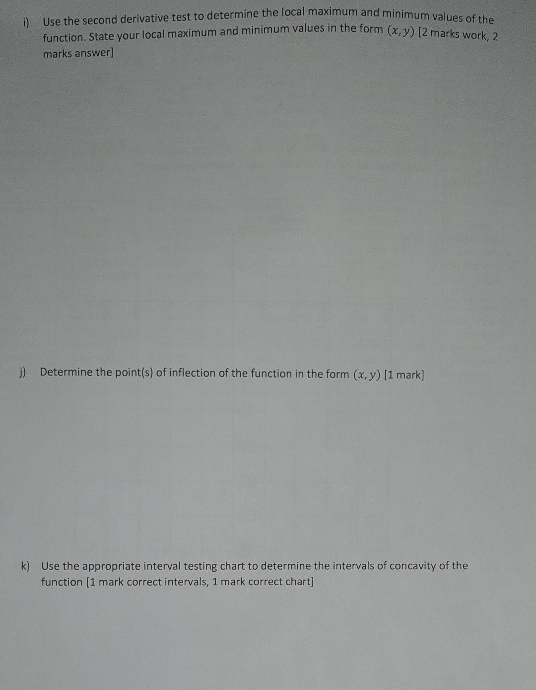 Solved Question 1: Analyze the key features of the function | Chegg.com