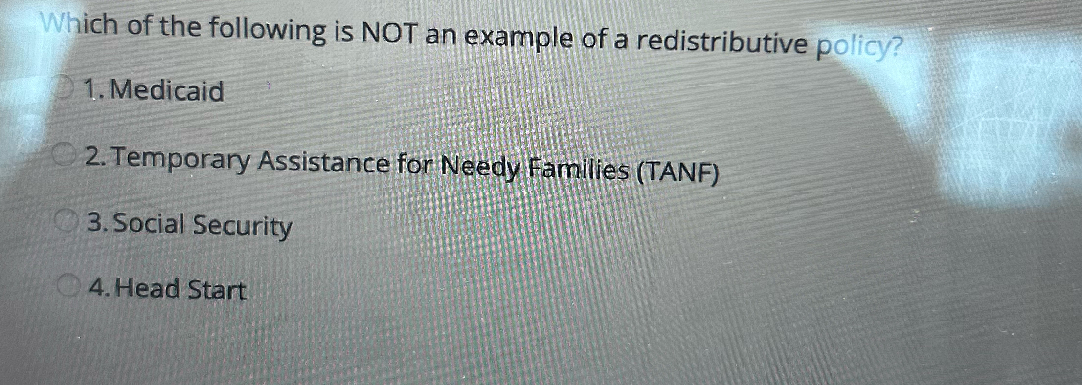Solved Which of the following is NOT an example of a | Chegg.com