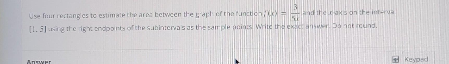 Solved Use four rectangles to estimate the area between the | Chegg.com