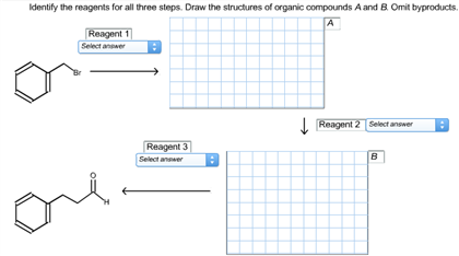 Solved Identify the reagents for all three steps. Draw the | Chegg.com