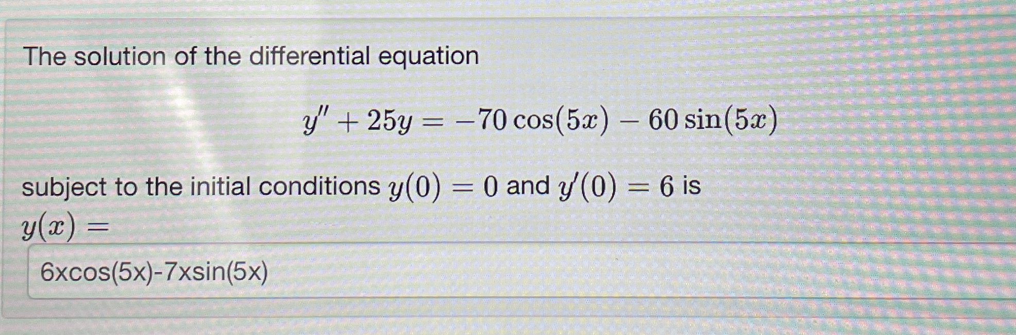 Solved Solve this using the variaton of parameters method or | Chegg.com