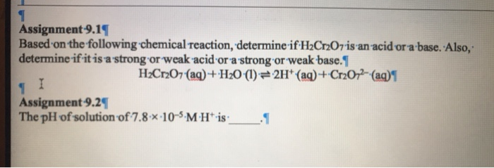 Solved Assignment 9.17 Based on the following chemical | Chegg.com