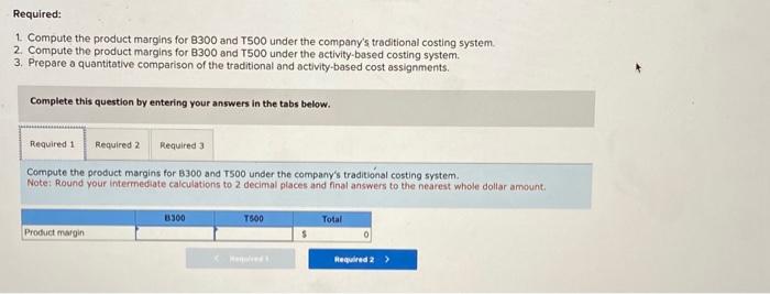 Solved Prepare a quantitative comparison of the traditional | Chegg.com