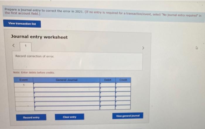 Solved Exercise 20-19 (Algo) Error correction; inventory | Chegg.com