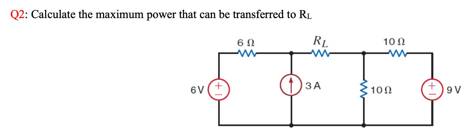 Q2: Calculate the maximum power that can be | Chegg.com
