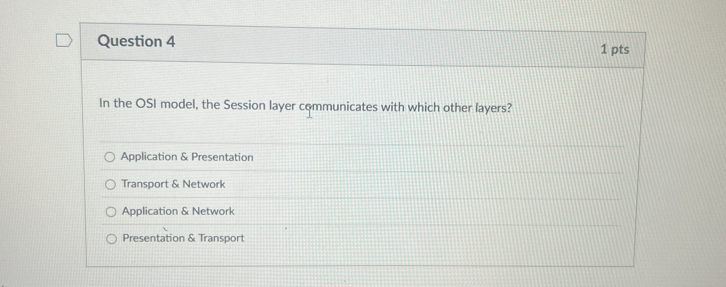 Solved Question 4In the OSI model, the Session layer | Chegg.com