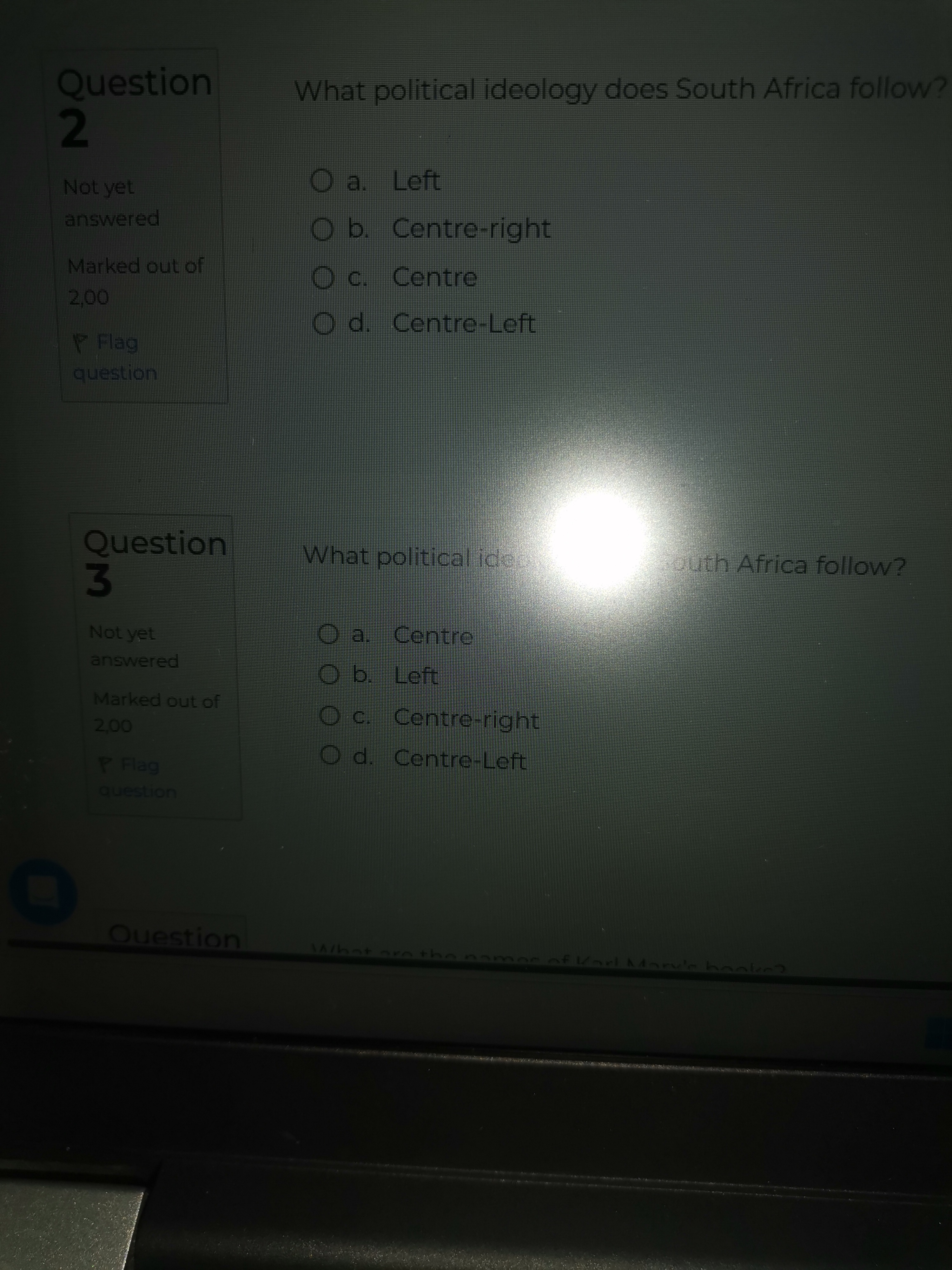 Solved QUESTION 1What political ideology does South Africa | Chegg.com
