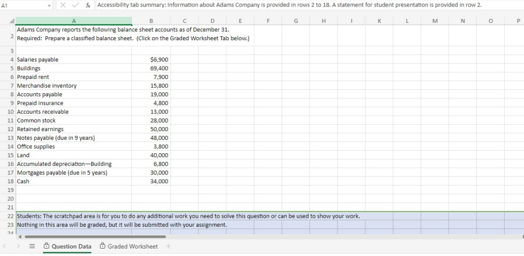 Solved 2 ﻿Adams Company reports the following balance sheet | Chegg.com