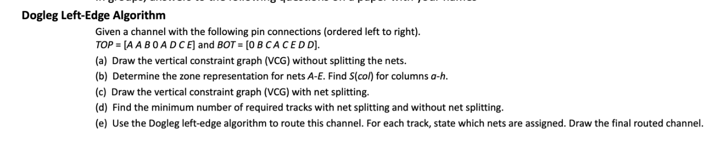 Solved Explain how to do Dogleg left -Edge algorithm in visi | Chegg.com